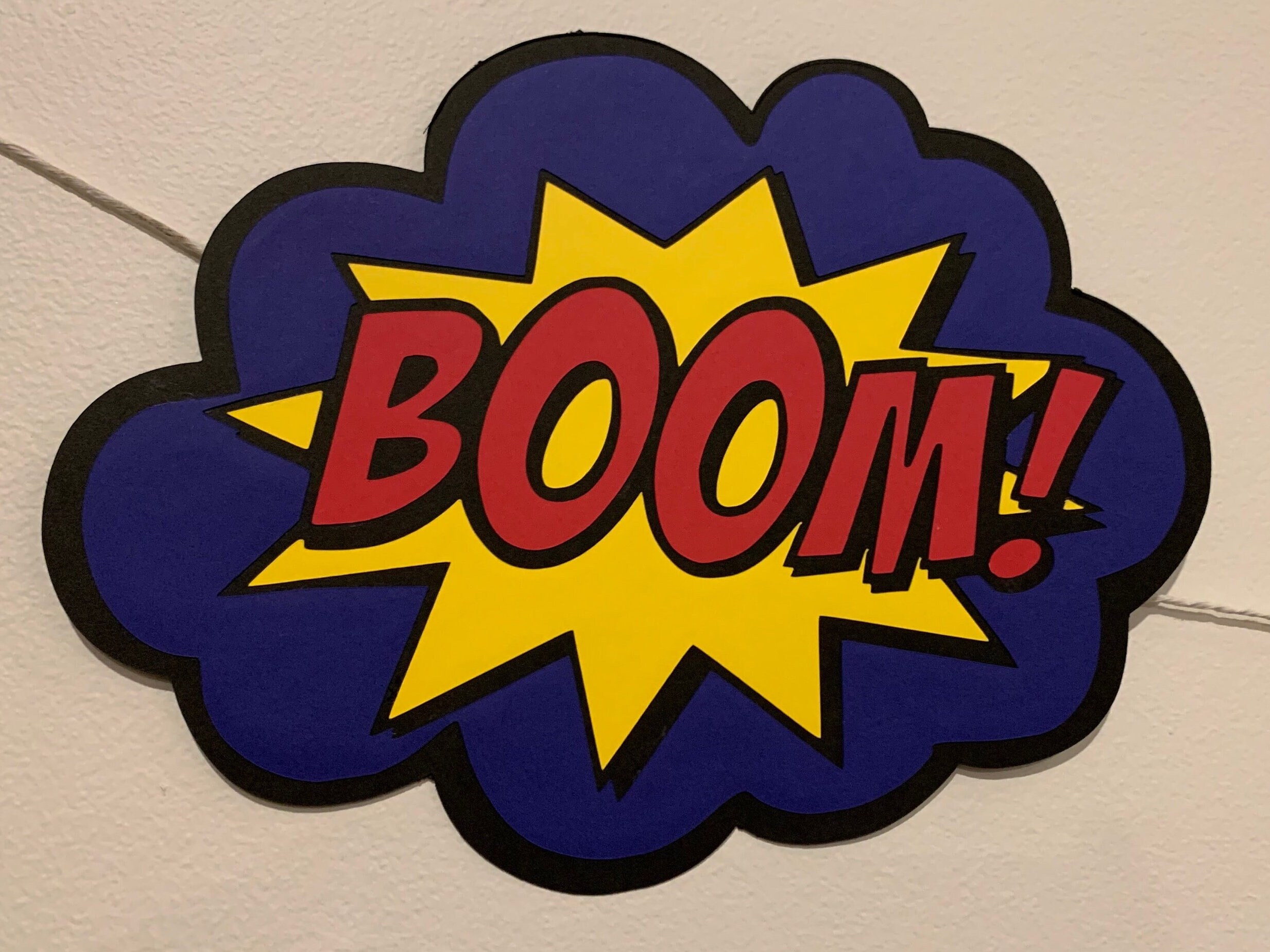 Superhero Comic Word Bubble Sound Effects for Birthday Party Pop Art ...