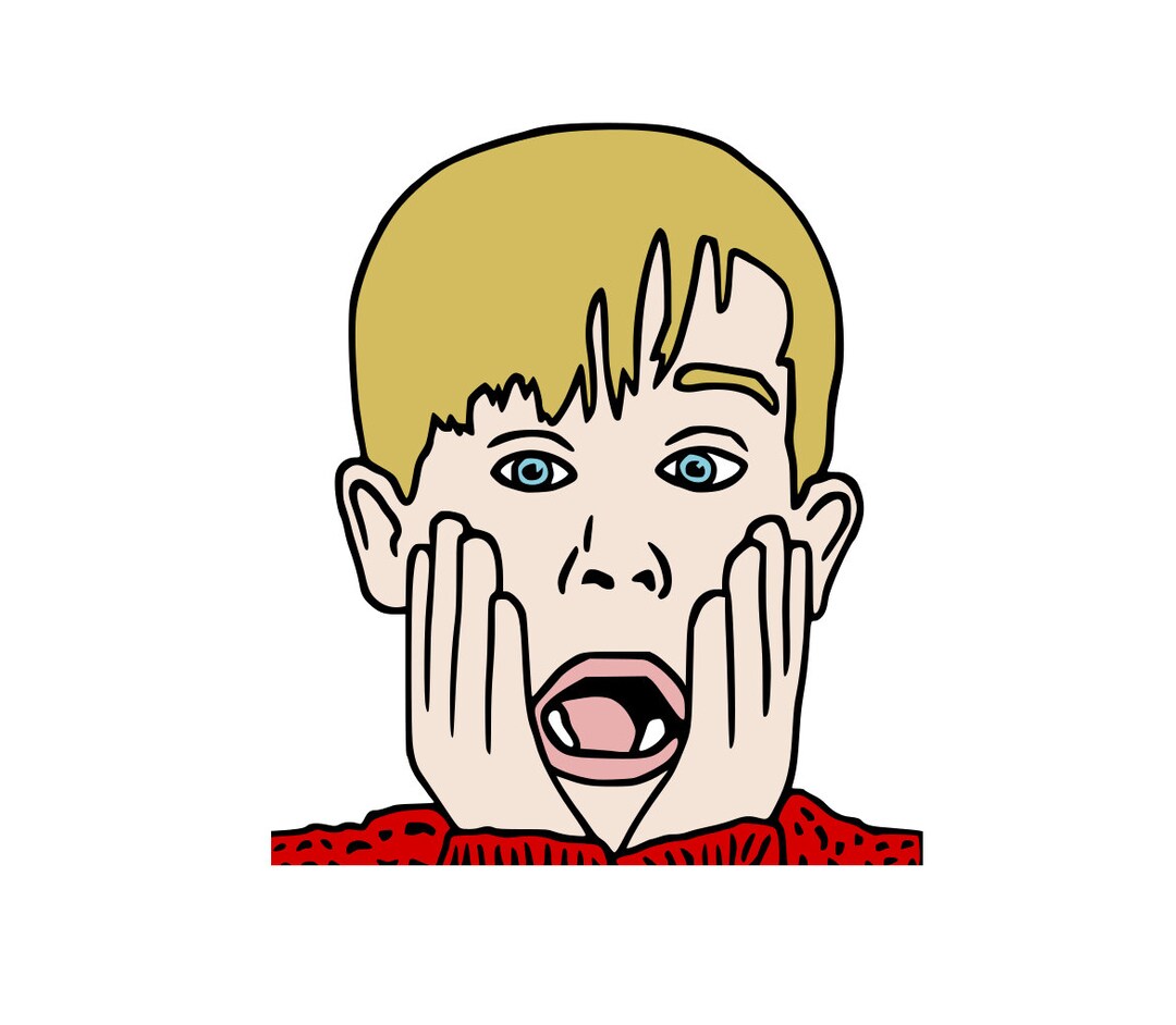 Home Alone Kevin Mccallister Macaulay Culkin Character Style SVG ...