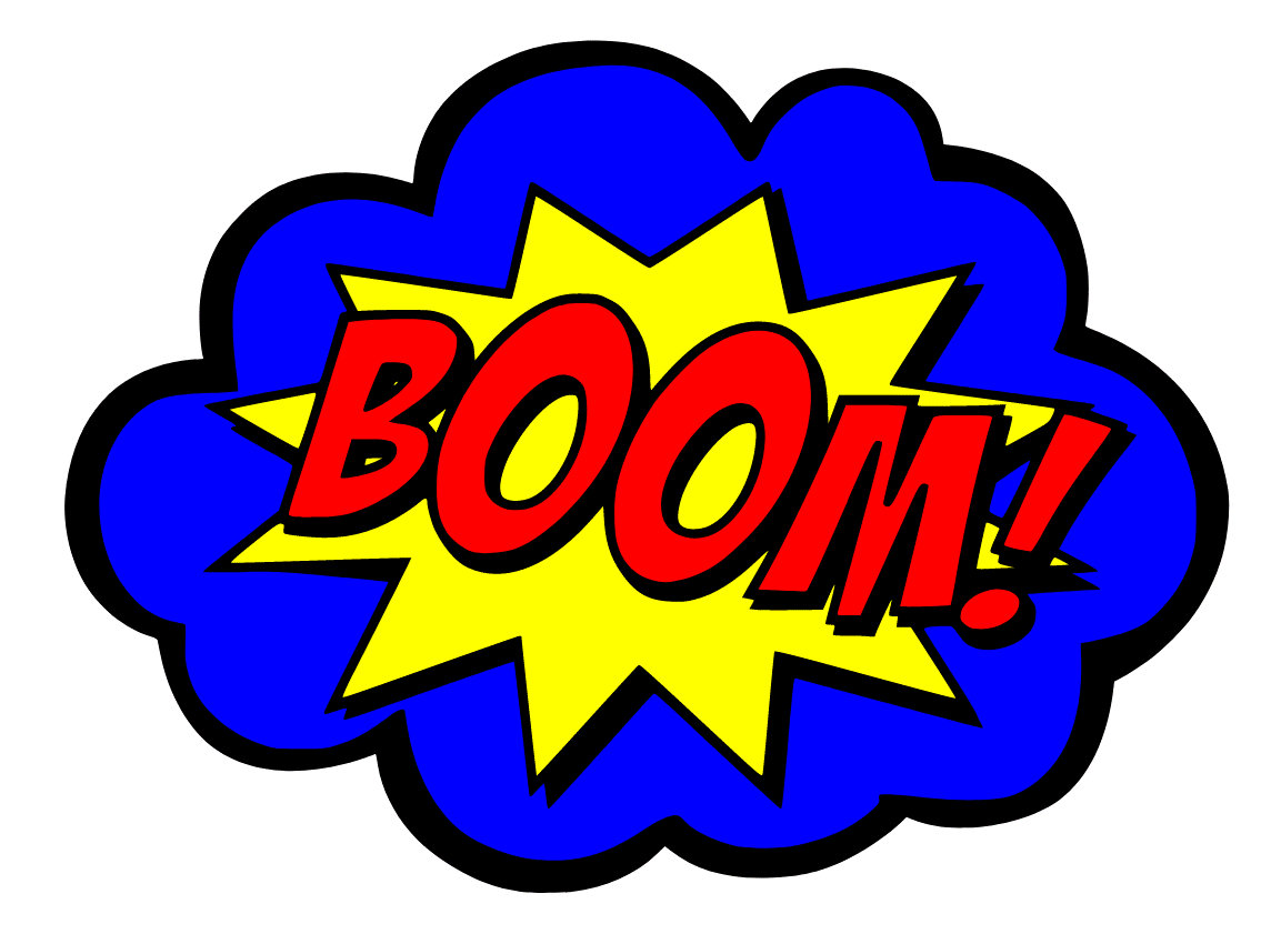 Superhero Comic Word Bubble Sound Effects for Birthday Party Pop Art ...
