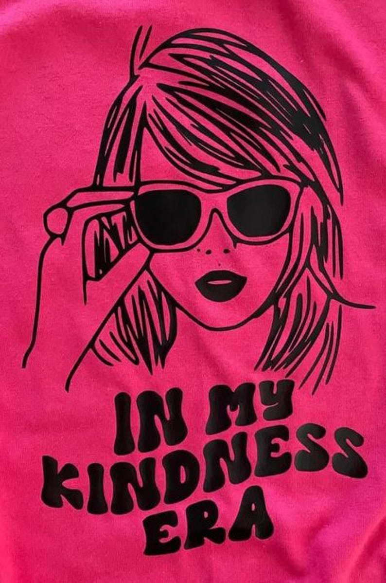 Taylor in My Kindness Era Pink Shirt Day Be Kind Design Swift SVG PNG ...