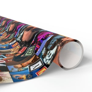 Bad Bunny Collage Wrapping Paper, Bad Bunny Gift Wrap, Bad Bunny ...