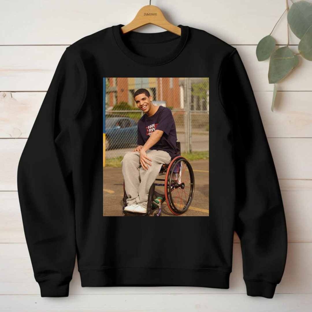 Drake Jimmy Crewneck Sweatshirt, Drake Sweater, Drake Wheelchair, Drake ...