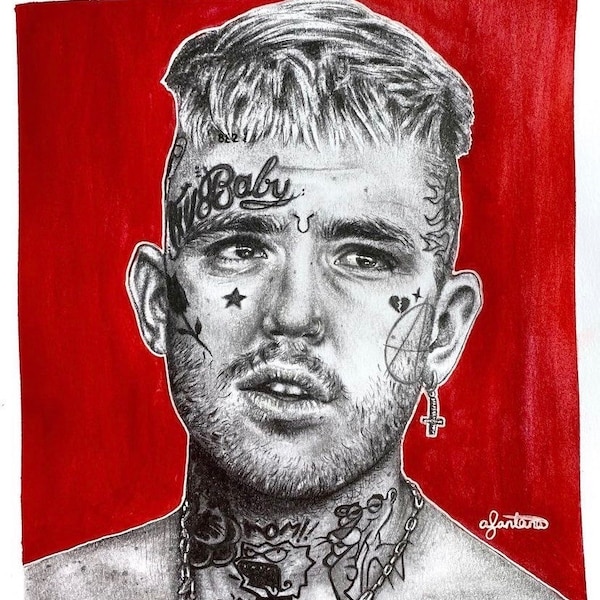Lil Peep Drawing - Etsy