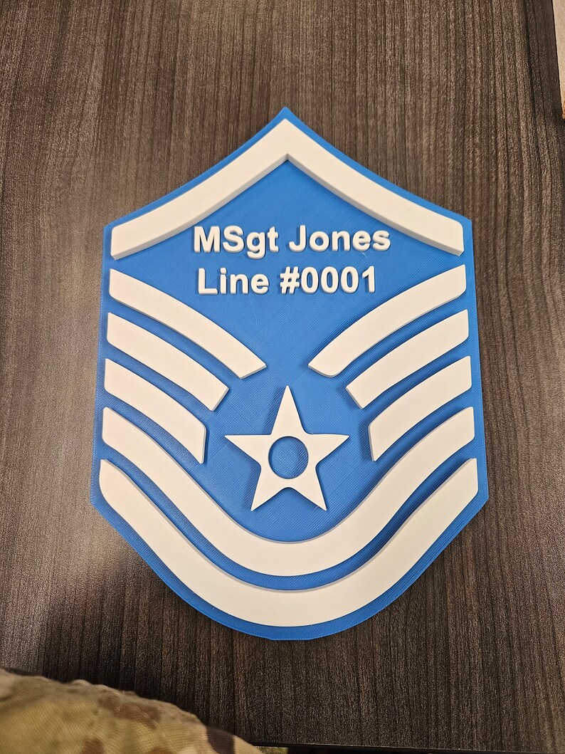 US Air Force, Rank Gift Plaques. - Etsy