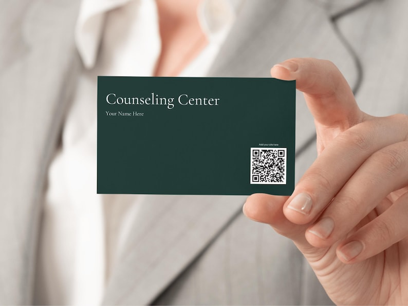 QR Business Cards, Business Cards, DIY Canva Business Card Template ...