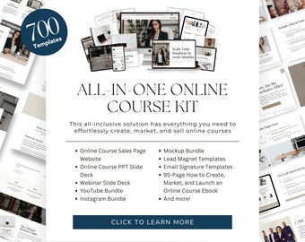 Ultimate Course Creator Template Bundle Slide Deck Workbook - Etsy