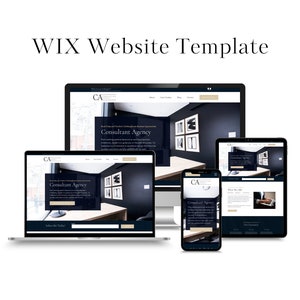 WIX Website Template, WIX Theme, WIX Blog Design, Consulting Website ...