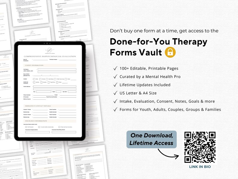 Therapy Biopsychosocial Assessment, Therapist Template, Counseling Form ...