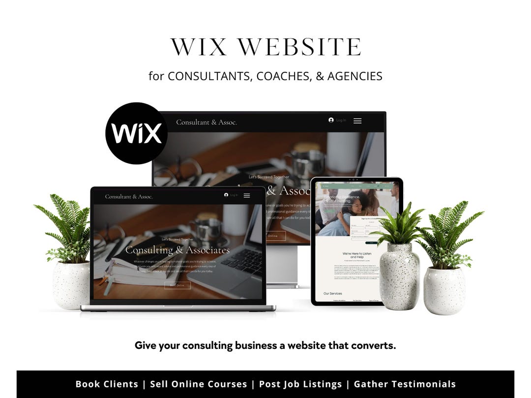 WIX Website Template, WIX Theme, WIX Blog Design, Consulting Website ...