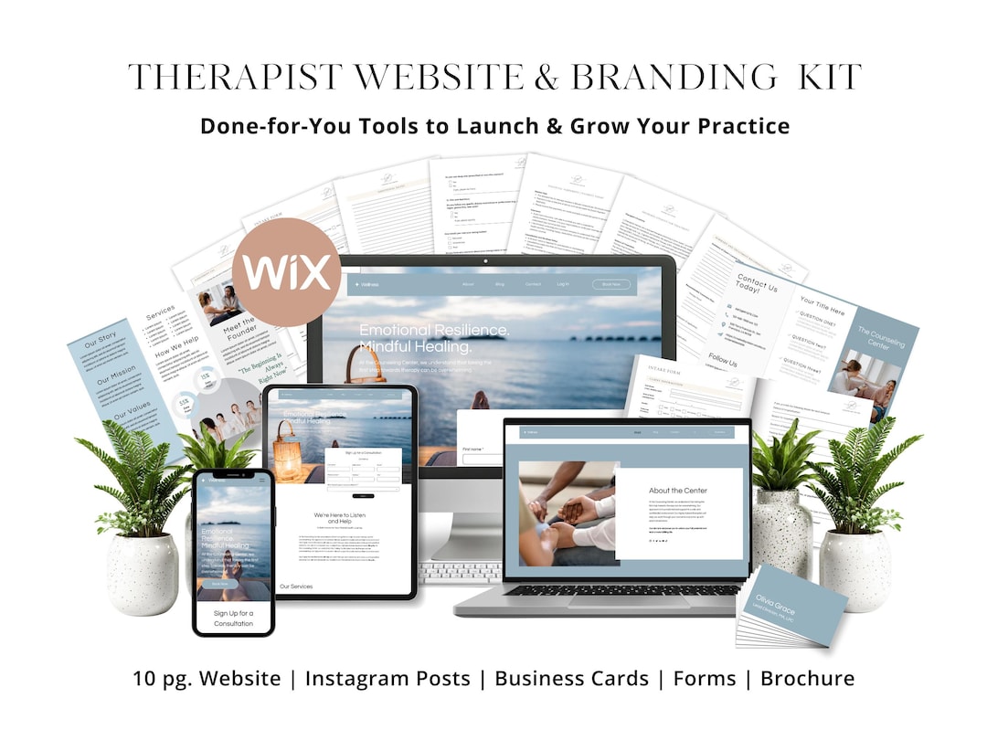 WIX Website Template, Social Media Templates, Instagram, Brochure ...