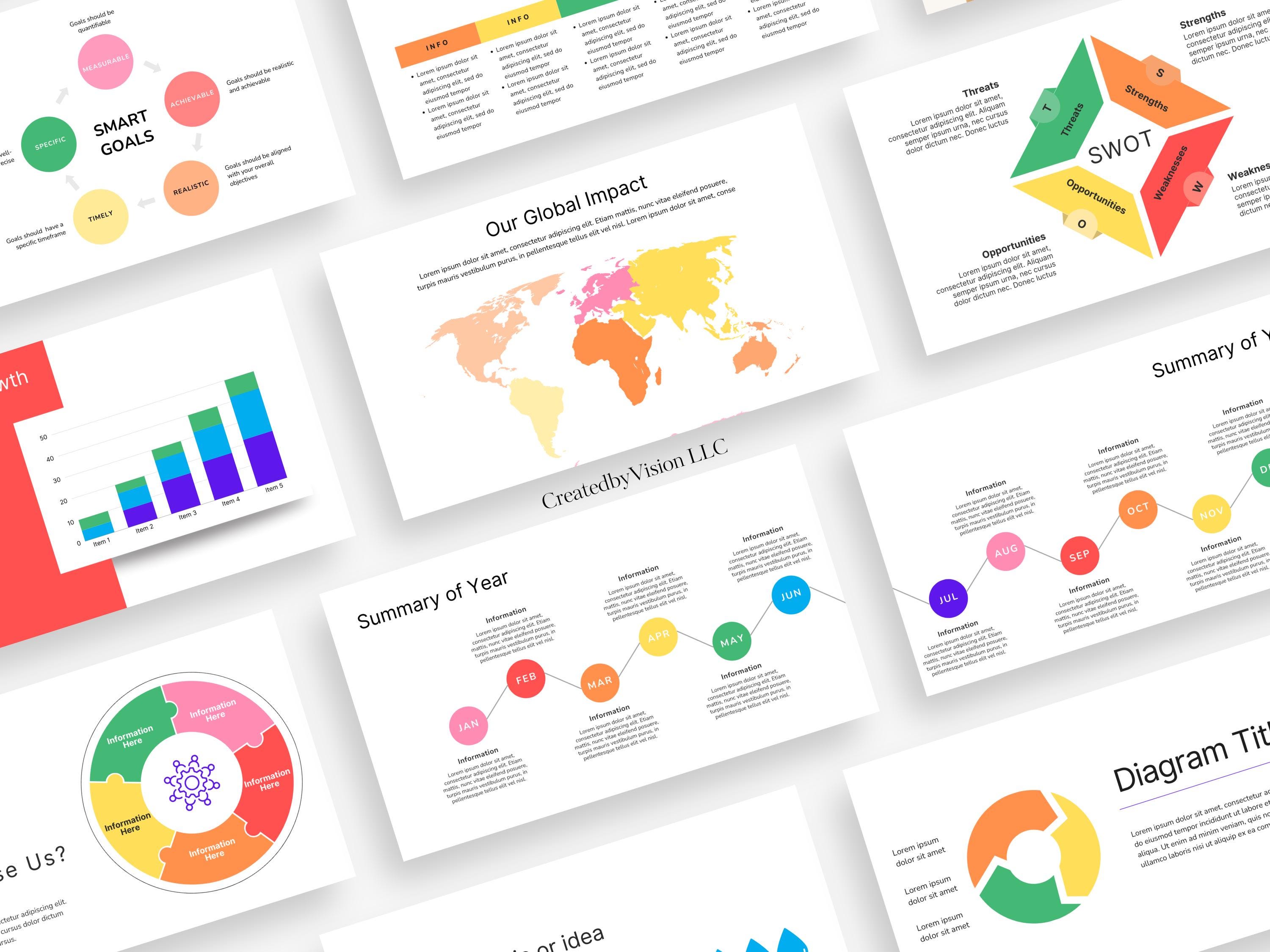 80 Infographics, Powerpoint Template, PPT, Powerpoint Business, Keynote ...