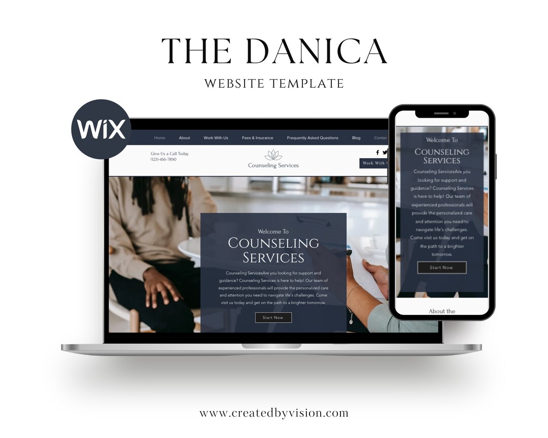 Wix Website Template, Wix Theme, Wix Blog Design, Psychotherapy Website ...