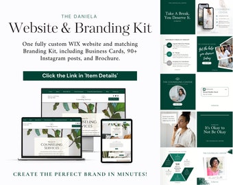 WIX Website Template, Social Media Templates, Instagram, Brochure ...