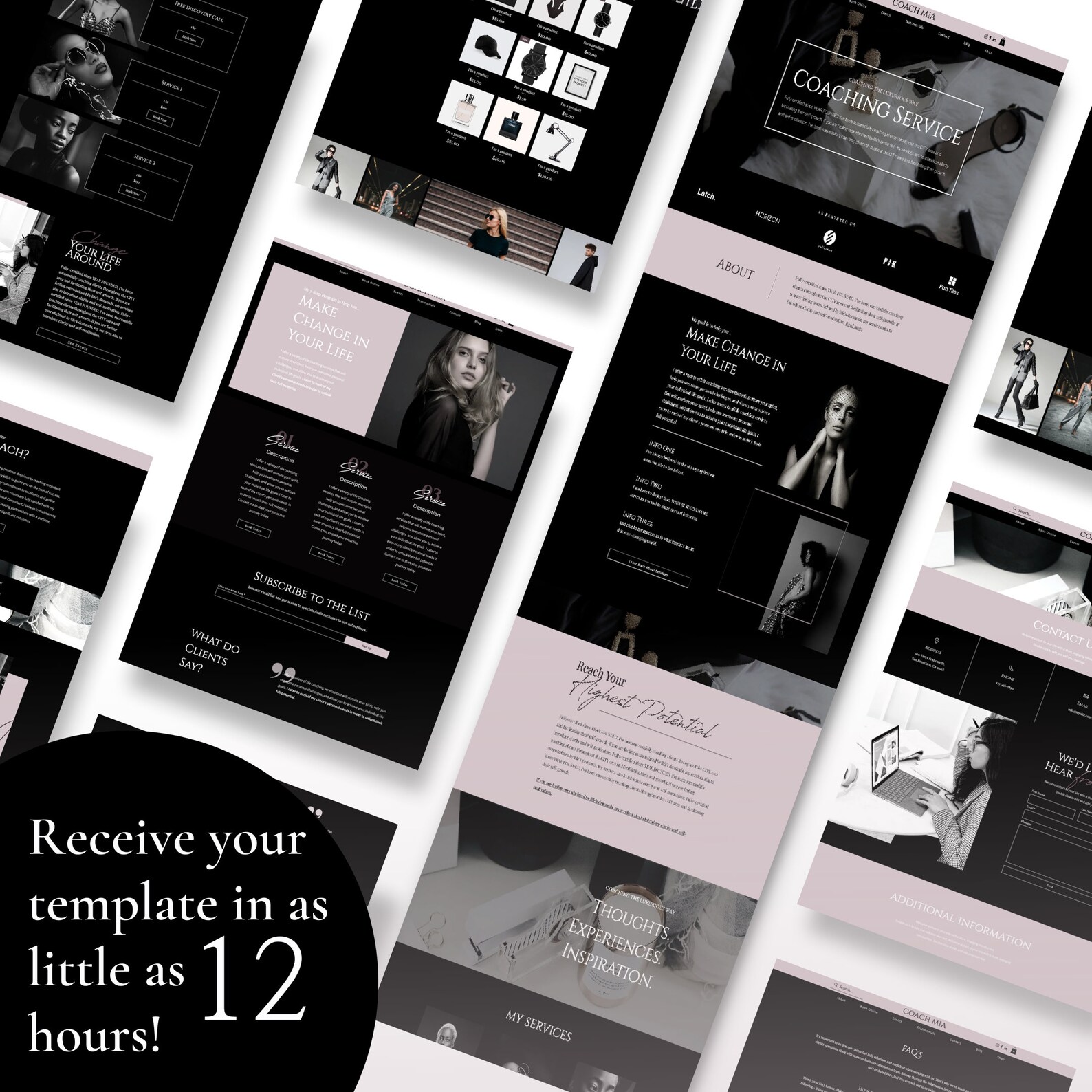 WIX Website Template, WIX Theme, WIX Blog Design, Consulting Website ...