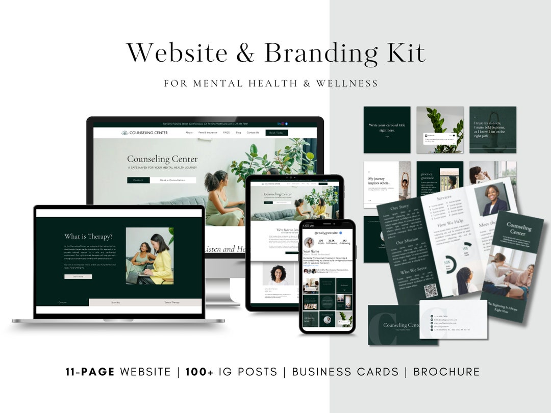 WIX Website Template, Social Media Templates, Instagram, Brochure ...