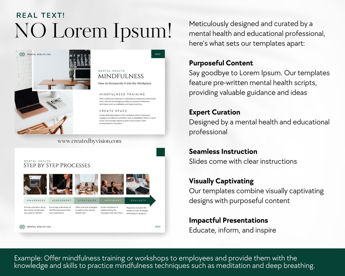 Canva Presentation Template, Slide Deck Business, Mental Health PPT ...