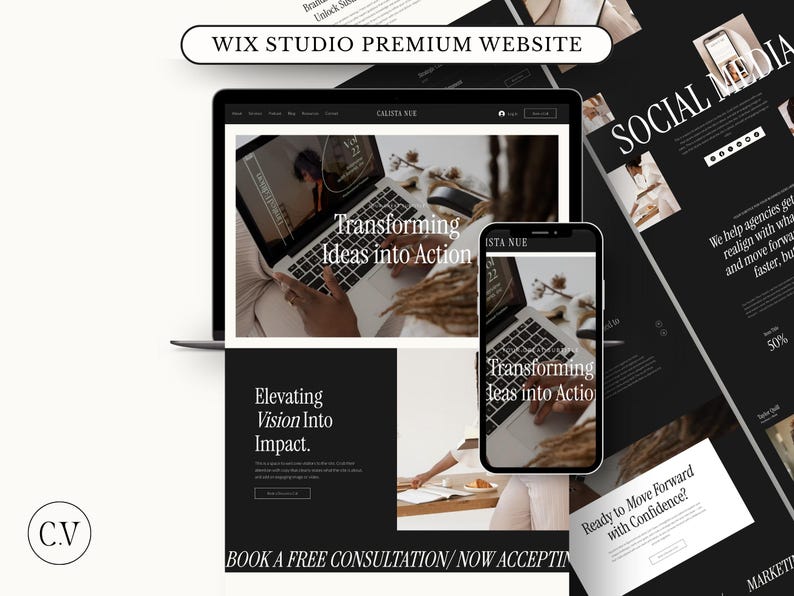 WIX STUDIO Website Template for Coaches, Consultants, Agencies, Service ...