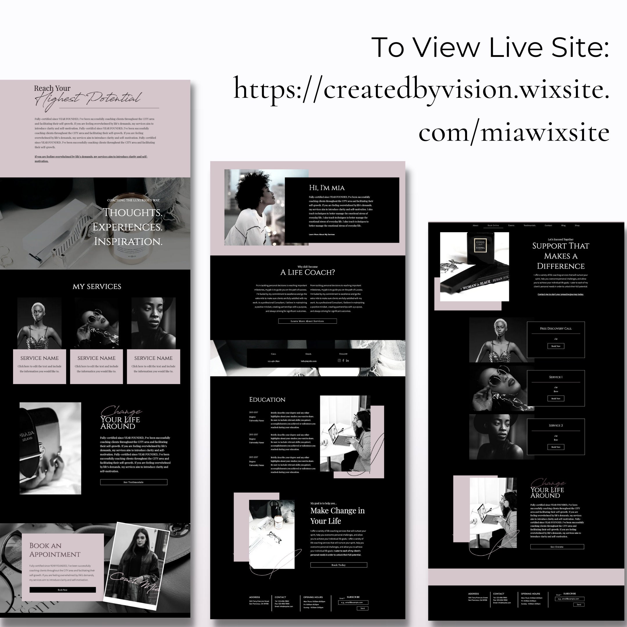 WIX Website Template, WIX Theme, WIX Blog Design, Consulting Website ...