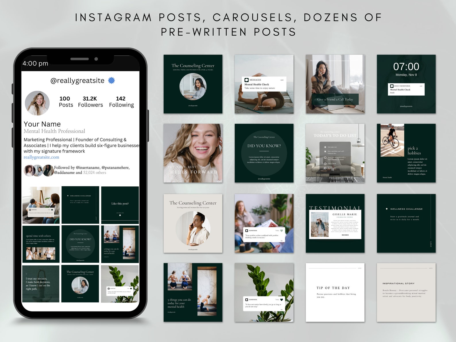 WIX Website Template, Social Media Templates, Instagram, Brochure ...