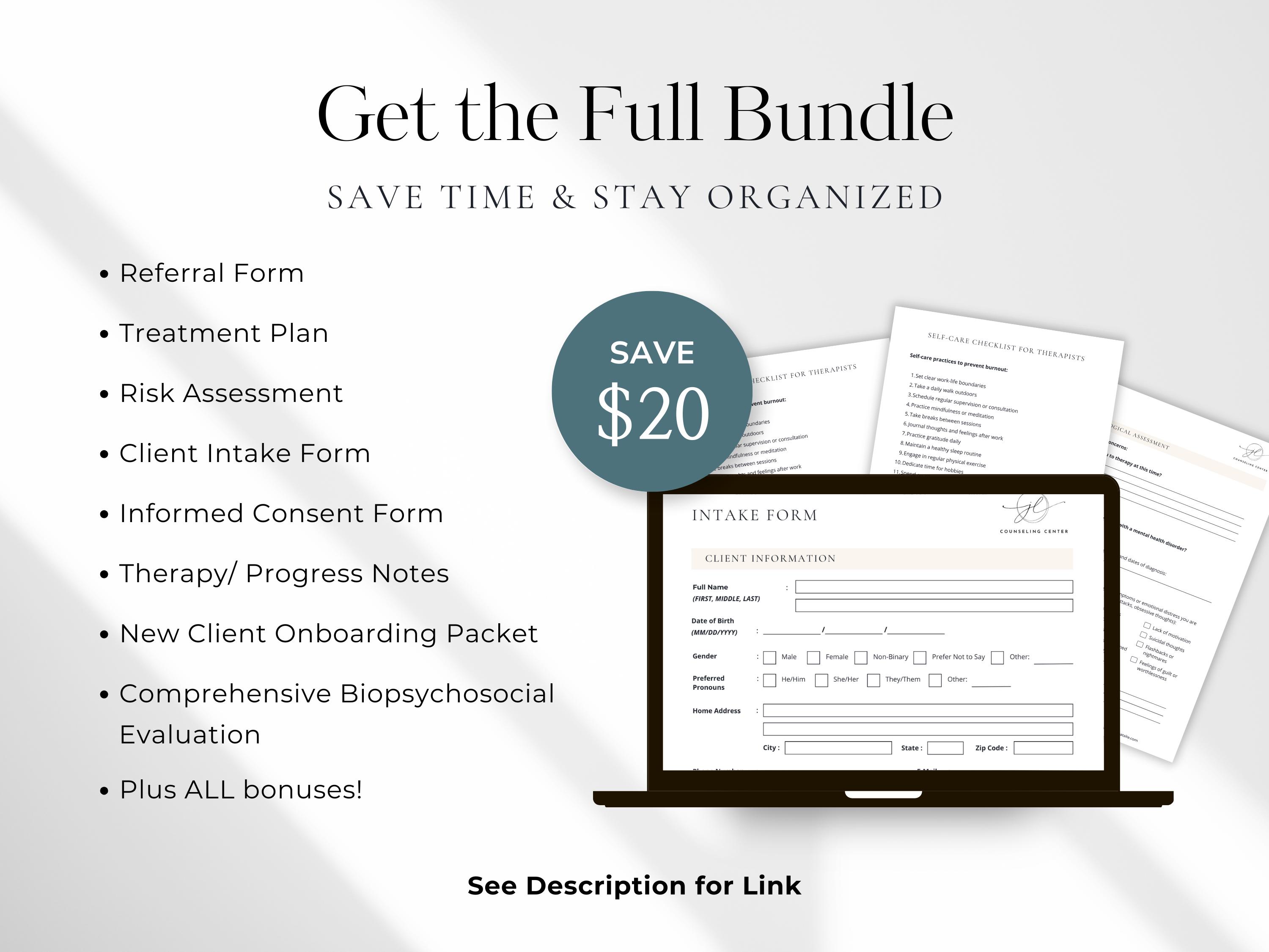 Therapy Client Intake Form, Therapist Template, Counseling Intake Form ...