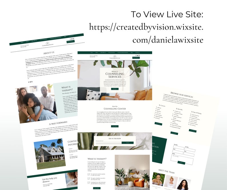 WIX Website Template | Website Design | Professional Health and Wellness Website Template for ...