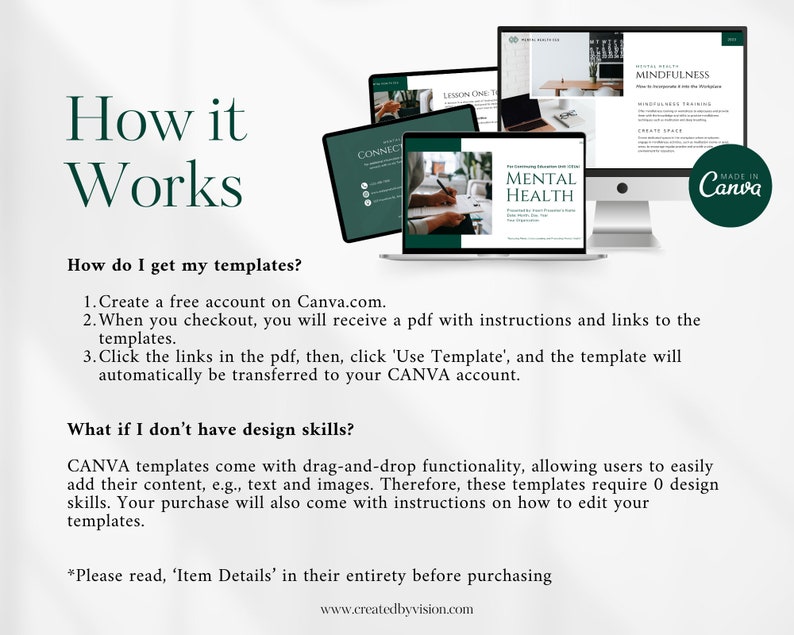 Canva Presentation Template, Slide Deck Business, Mental Health PPT ...