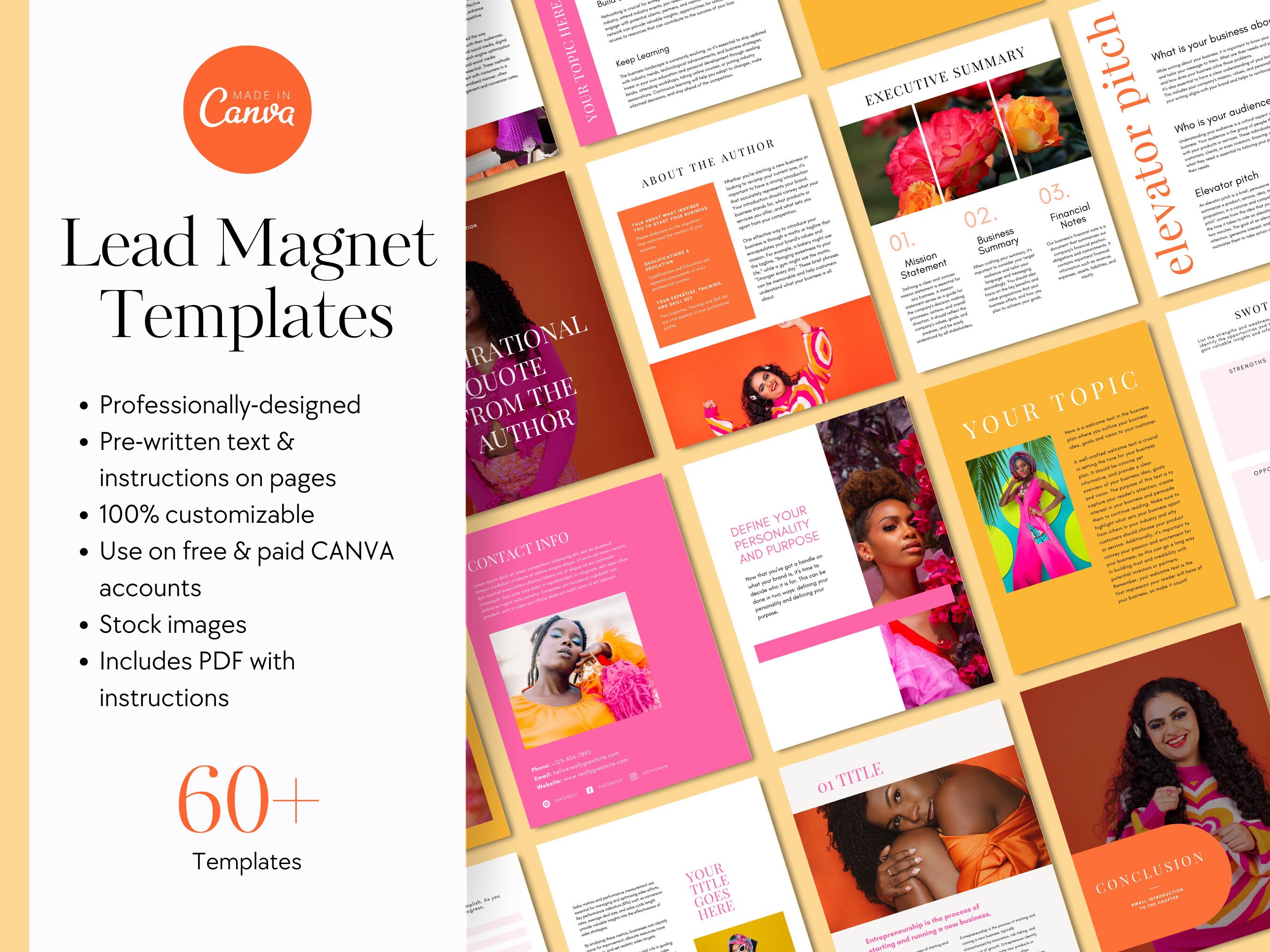 Lead Magnet Template | Freebie Template | Ebook | CANVA | Coaching ...