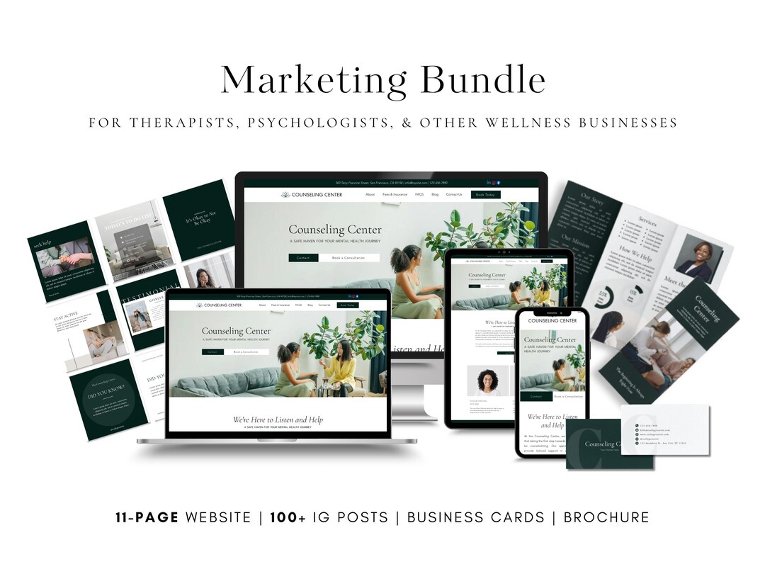 WIX Website Template, Social Media Templates, Instagram, Brochure ...