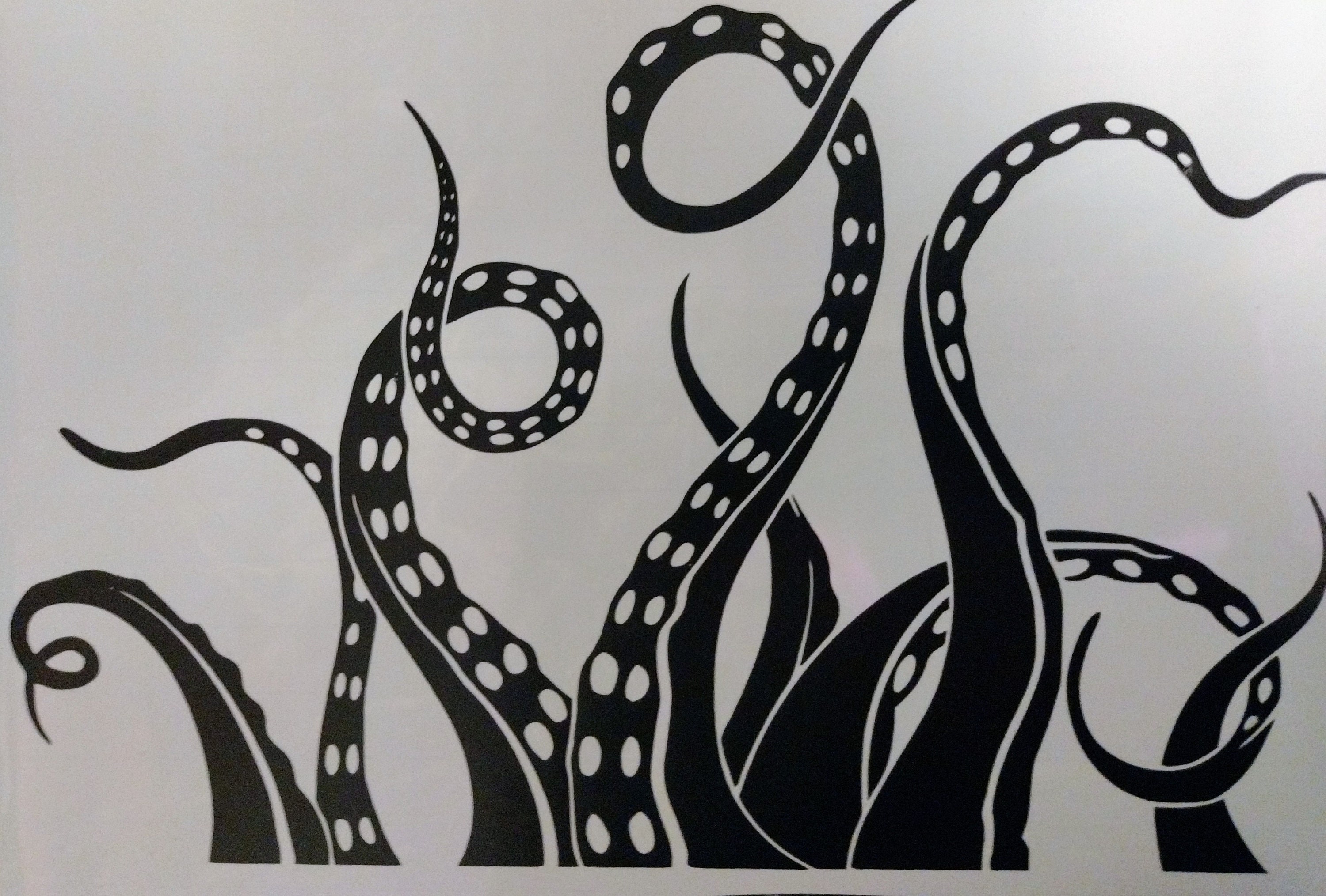 Octopus Tentacle Vinyl Sticker - Etsy