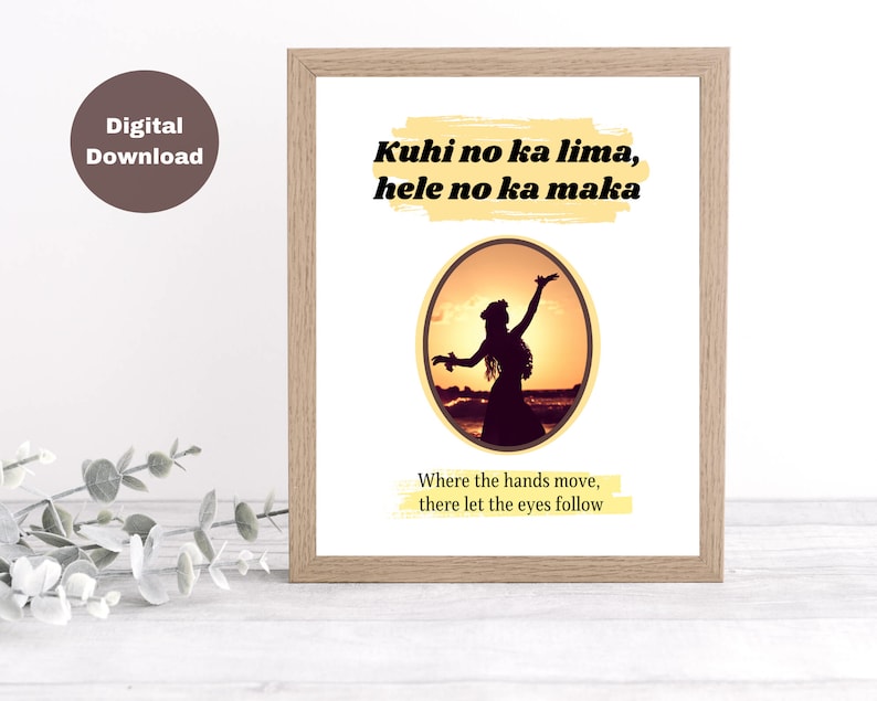 Hawaiian Proverb Printable Wall Art PRINTABLE Download - Etsy