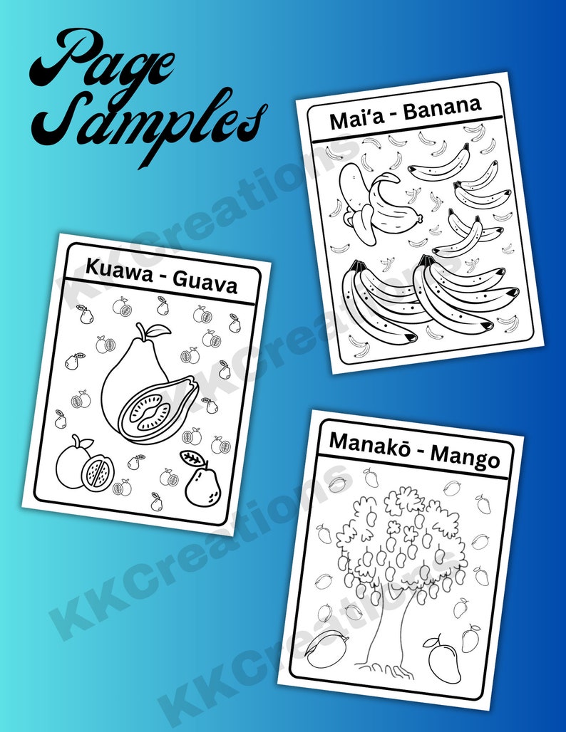 Custom Coloring Pages, ʻolelo Hawaii, PRINTABLE Download, Digital ...