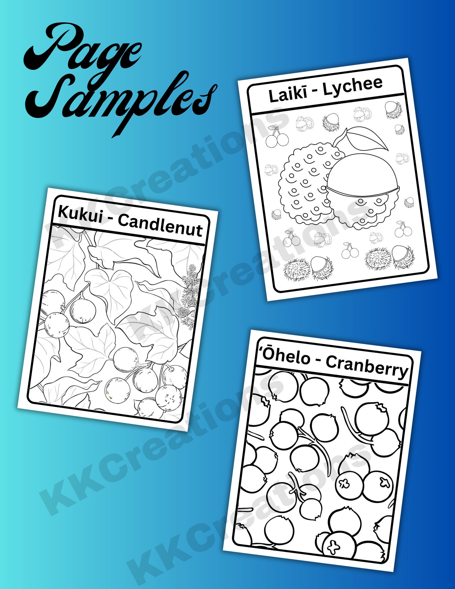 Custom Coloring Pages, ʻolelo Hawaii, PRINTABLE Download, Digital ...