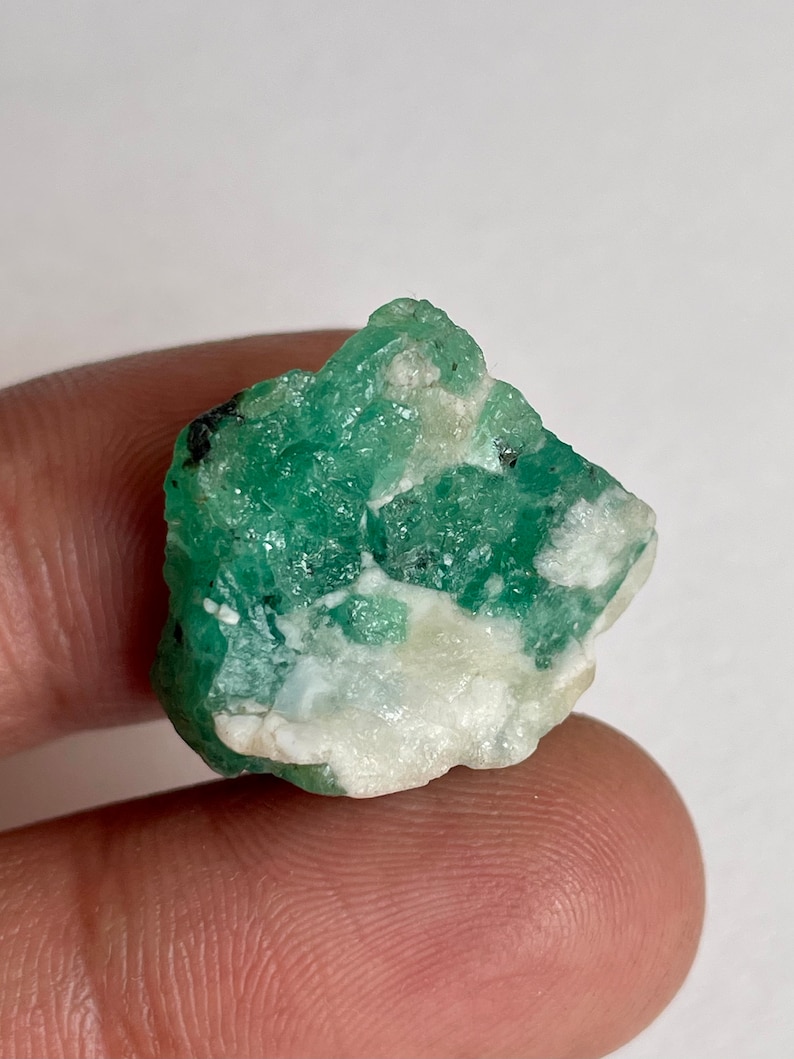 Natural Emerald Rough, Emerald Specimen, Zambia Emerald Raw, Genuine ...