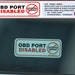 WARNING: 4 X OBD Port Disabled & GPS Tracker Fitted Window Stickers for ...