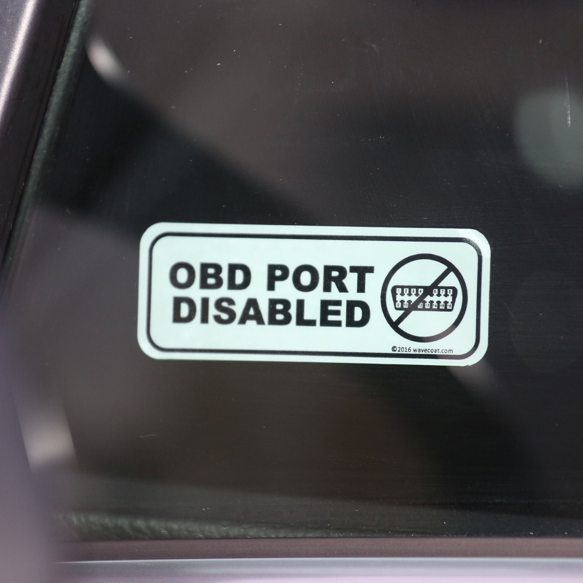 4 X OBD PORT DISABLED Window Stickers for Car, Van, Truck, Caravan or ...