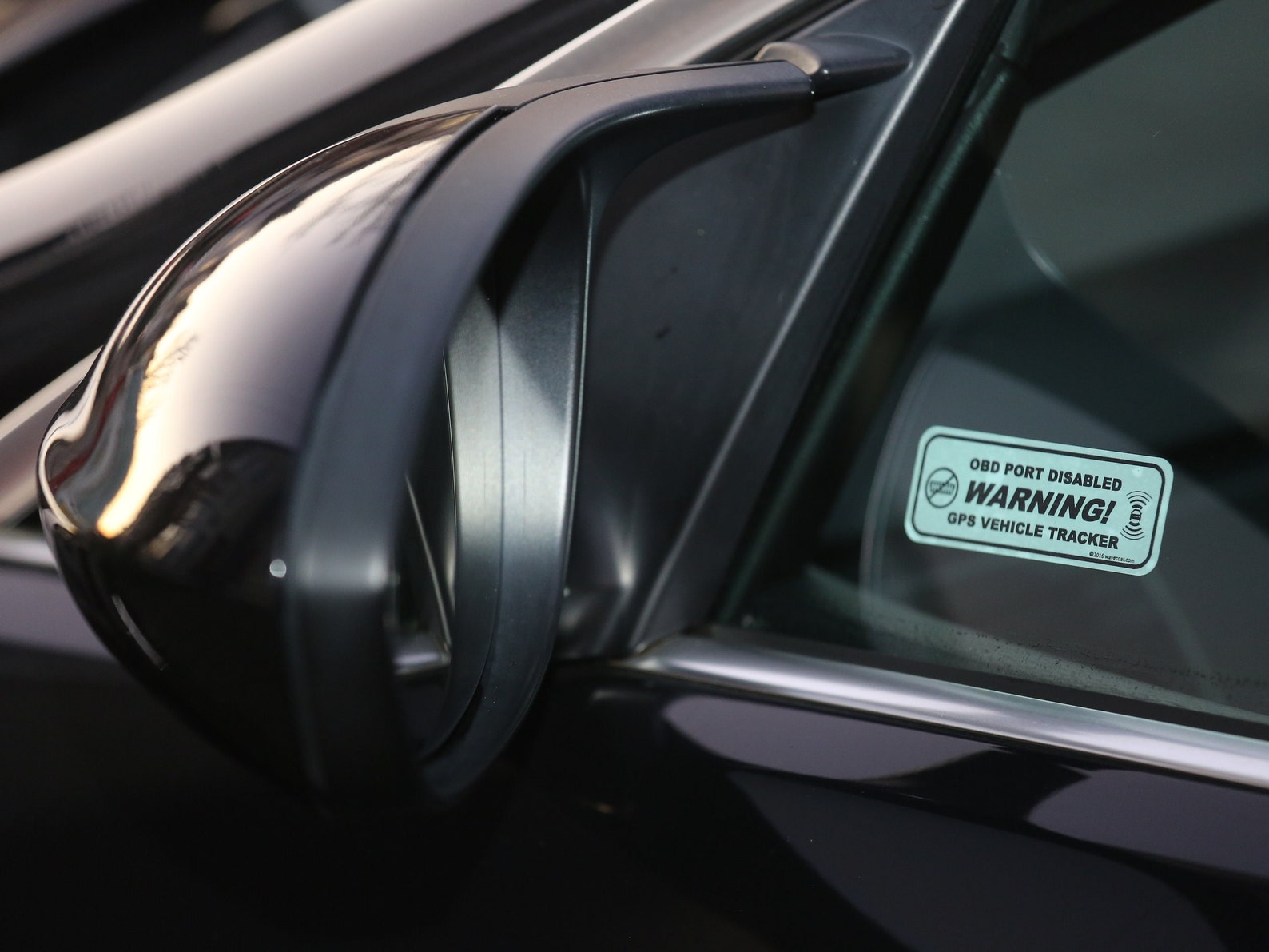 WARNING: 4 X OBD Port Disabled & GPS Tracker Fitted Window Stickers for ...