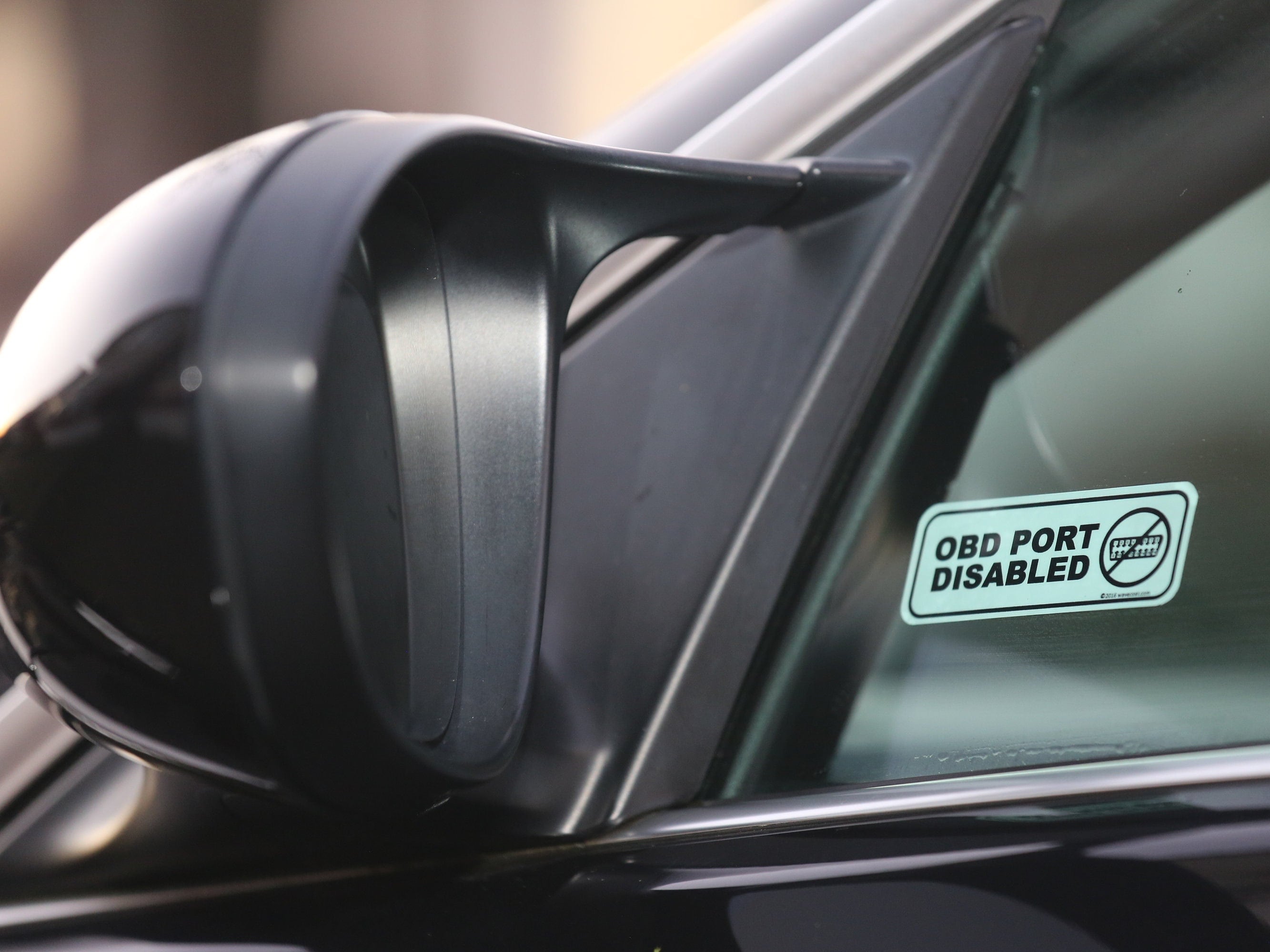 4 X OBD PORT DISABLED Window Stickers for Car, Van, Truck, Caravan or ...