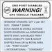 WARNING: 4 X OBD Port Disabled & GPS Tracker Fitted Window Stickers for ...