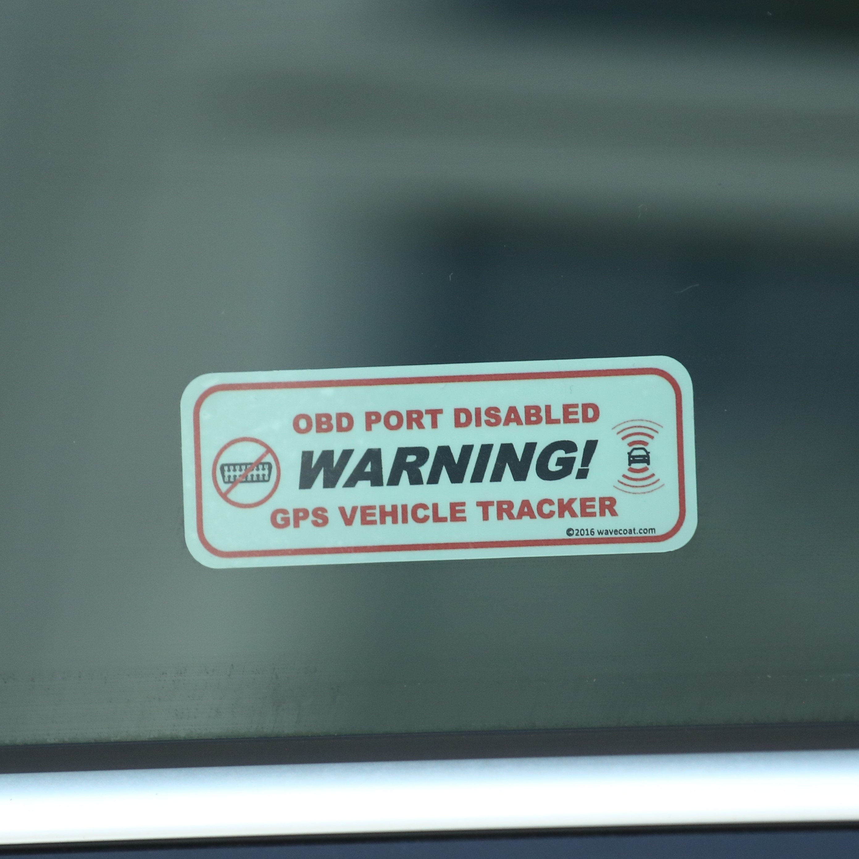 4 X WARNING: Window Stickers for OBD Port Disabled & Tracker Fitted ...