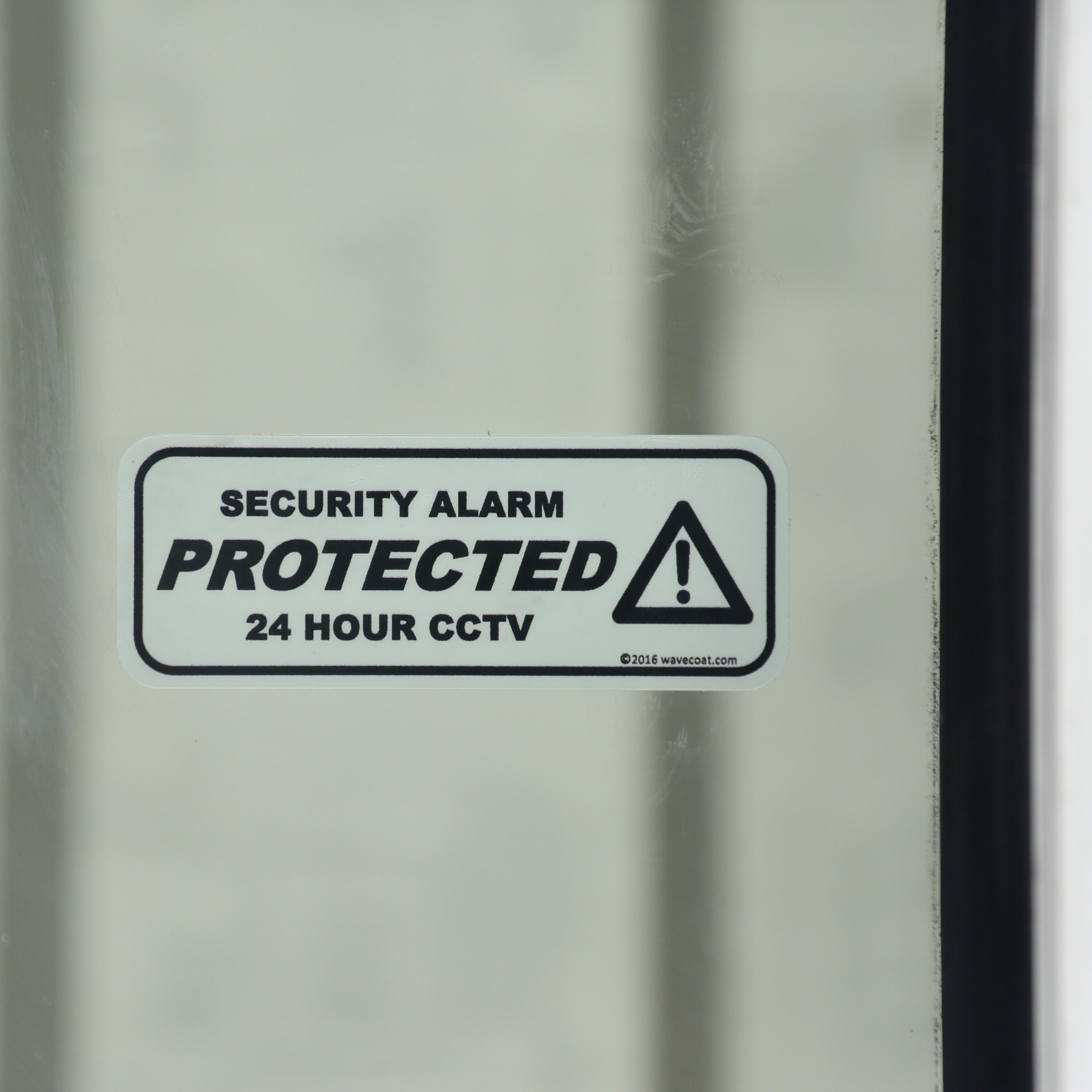 4 X PROTECTED 24 HOUR CCTV Window Stickers for Home, Business, Car, Van ...