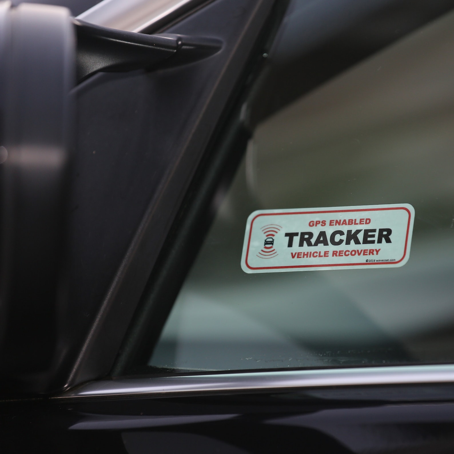 4 X TRACKER Window Stickers Internal Fit to Prevent & Deter Theft of ...