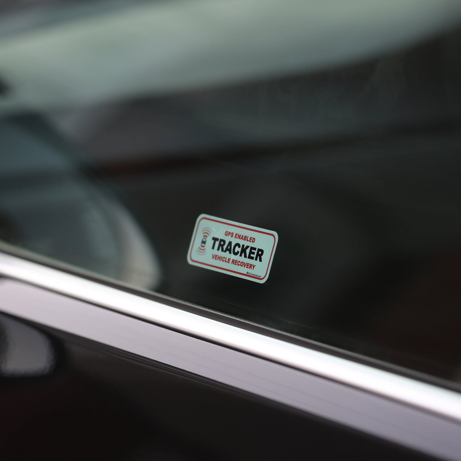 4 X TRACKER Window Stickers Internal Fit to Prevent & Deter Theft of ...