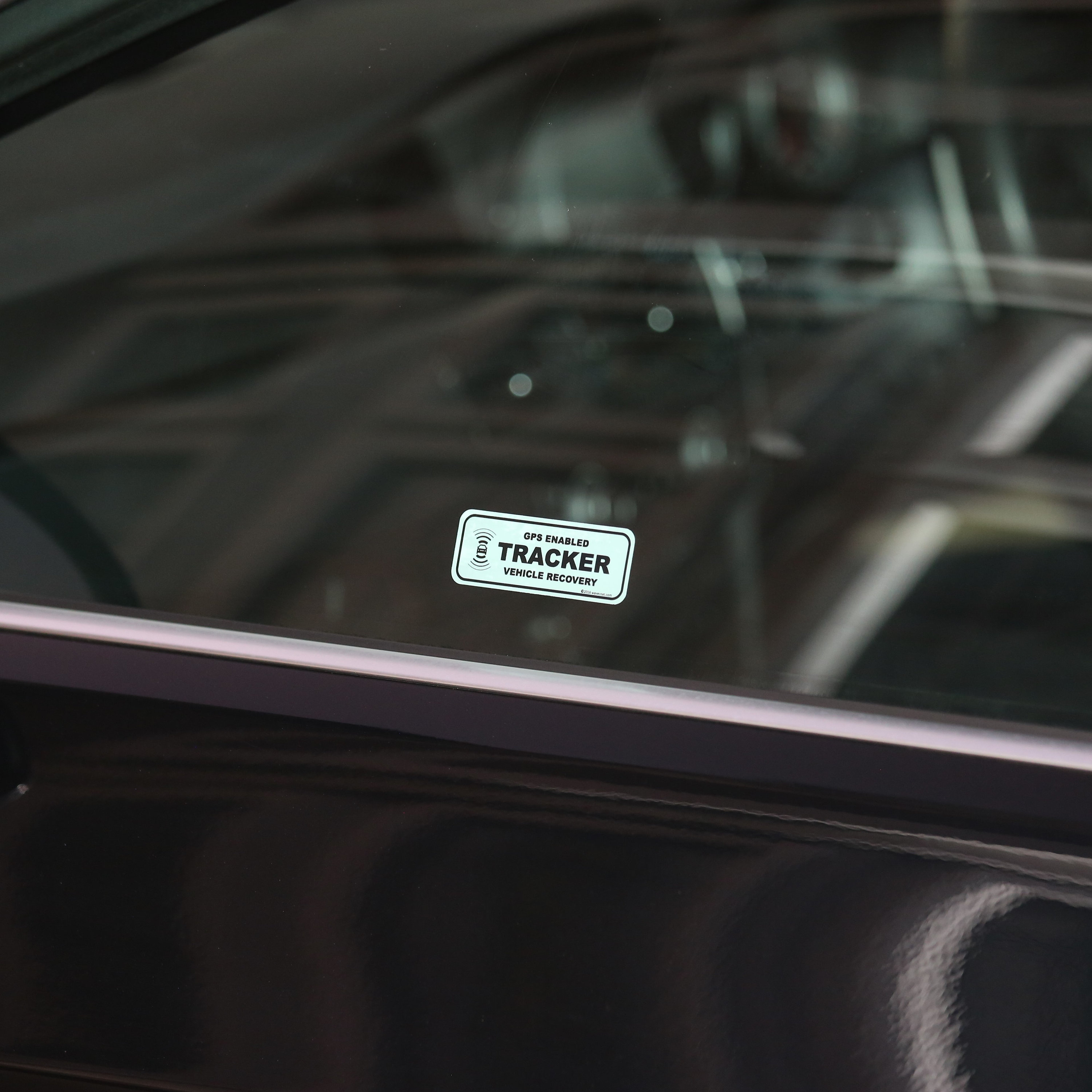 4 X TRACKER Window Stickers for GPS Enabled Vehicle Recovery of Car ...