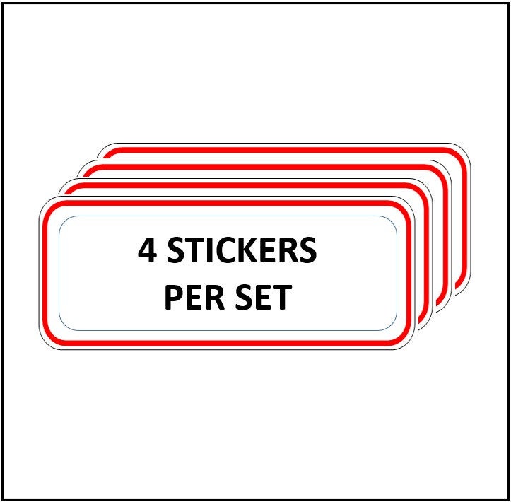 4 X OBD PORT DISABLED Window Stickers for Car, Van, Truck, Caravan or ...