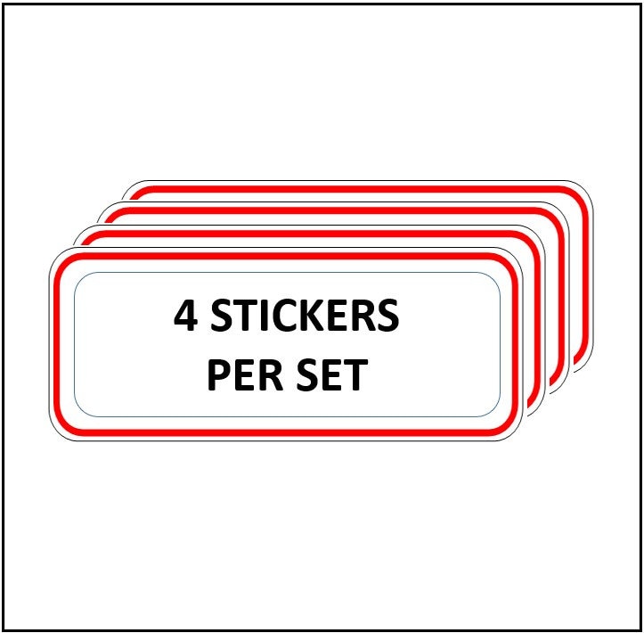 4 X 24 HOUR MONITORED Security Alarm Window Stickers for Home Business ...