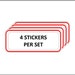 4 X TRACKER Window Stickers Internal Fit to Prevent & Deter Theft of ...