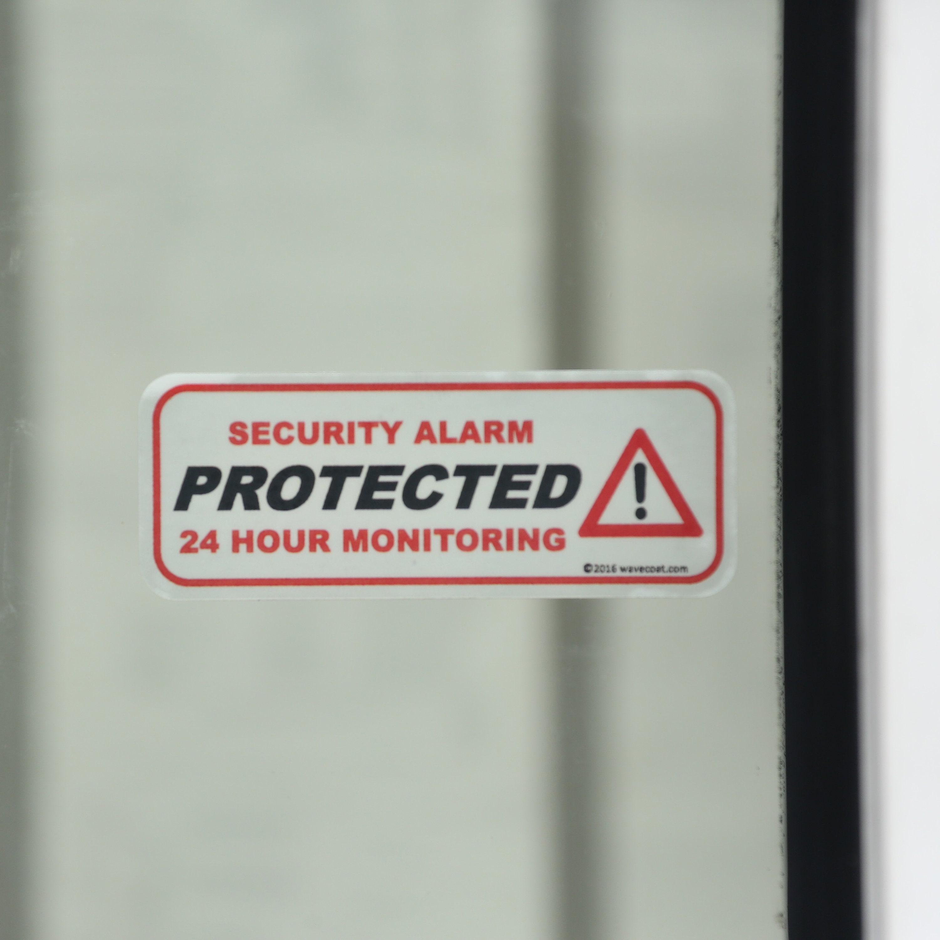 4 X 24 HOUR MONITORED Security Alarm Window Stickers for Home Business ...
