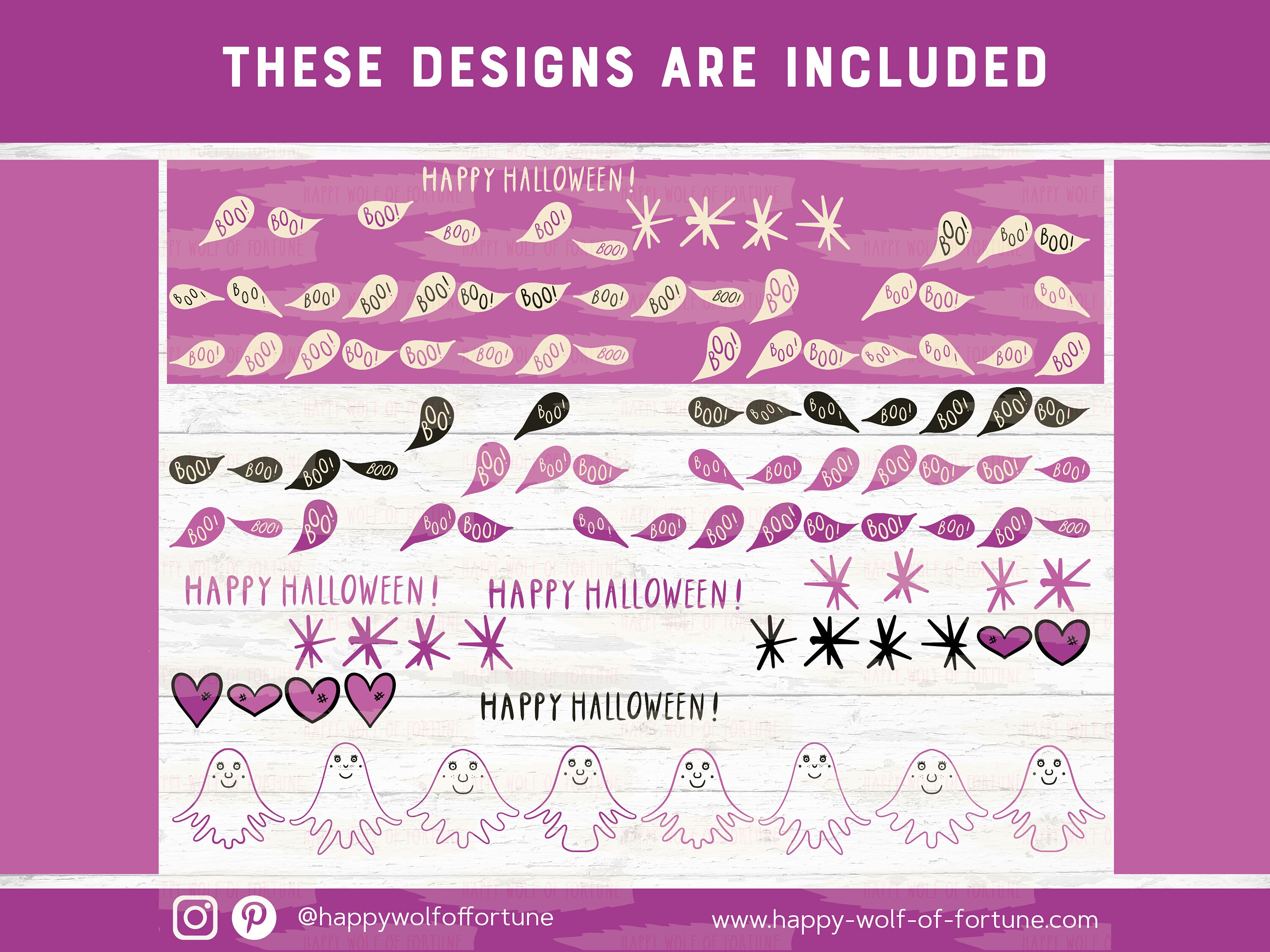 Monster Mash Halloween PNG Clipart Set With Monsters Cats - Etsy