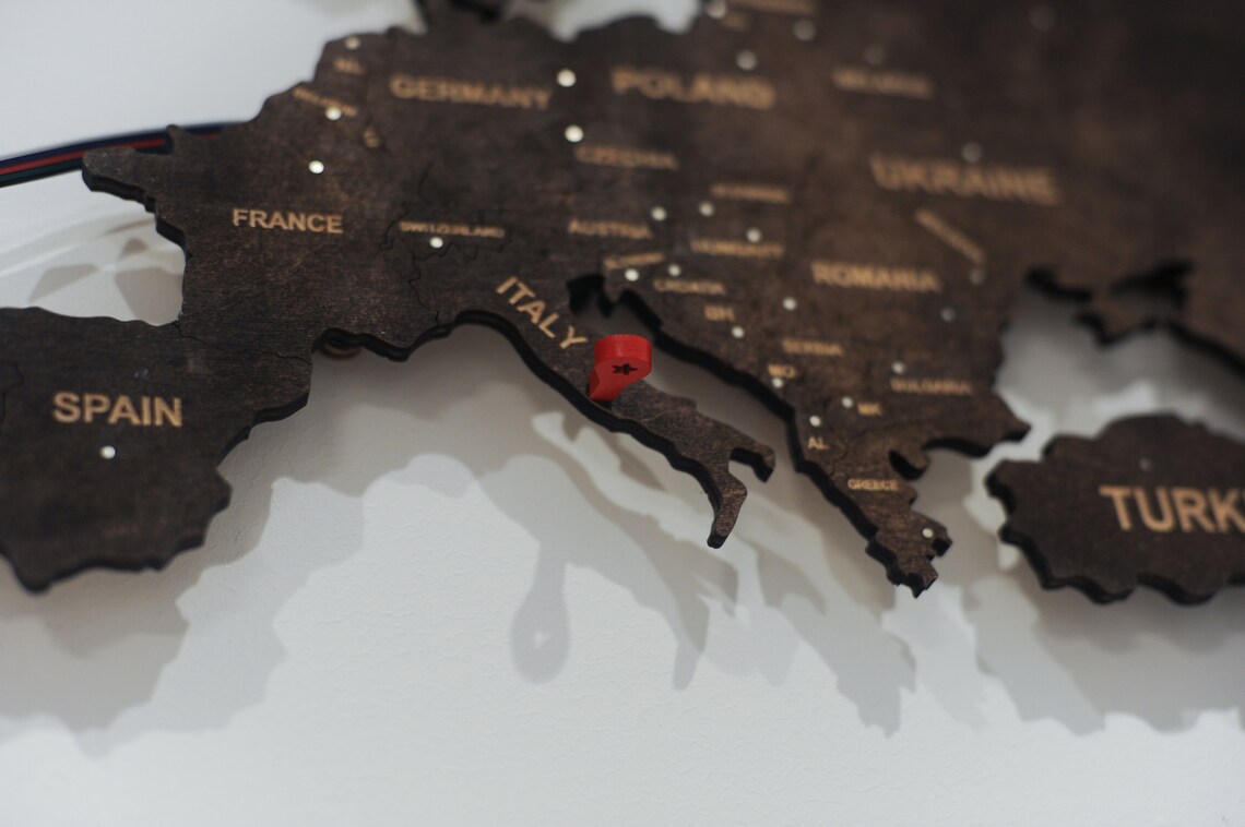 Magnetic Pins | Wooden Pins | World Map Pins | Wooden Map Pins | Pins ...