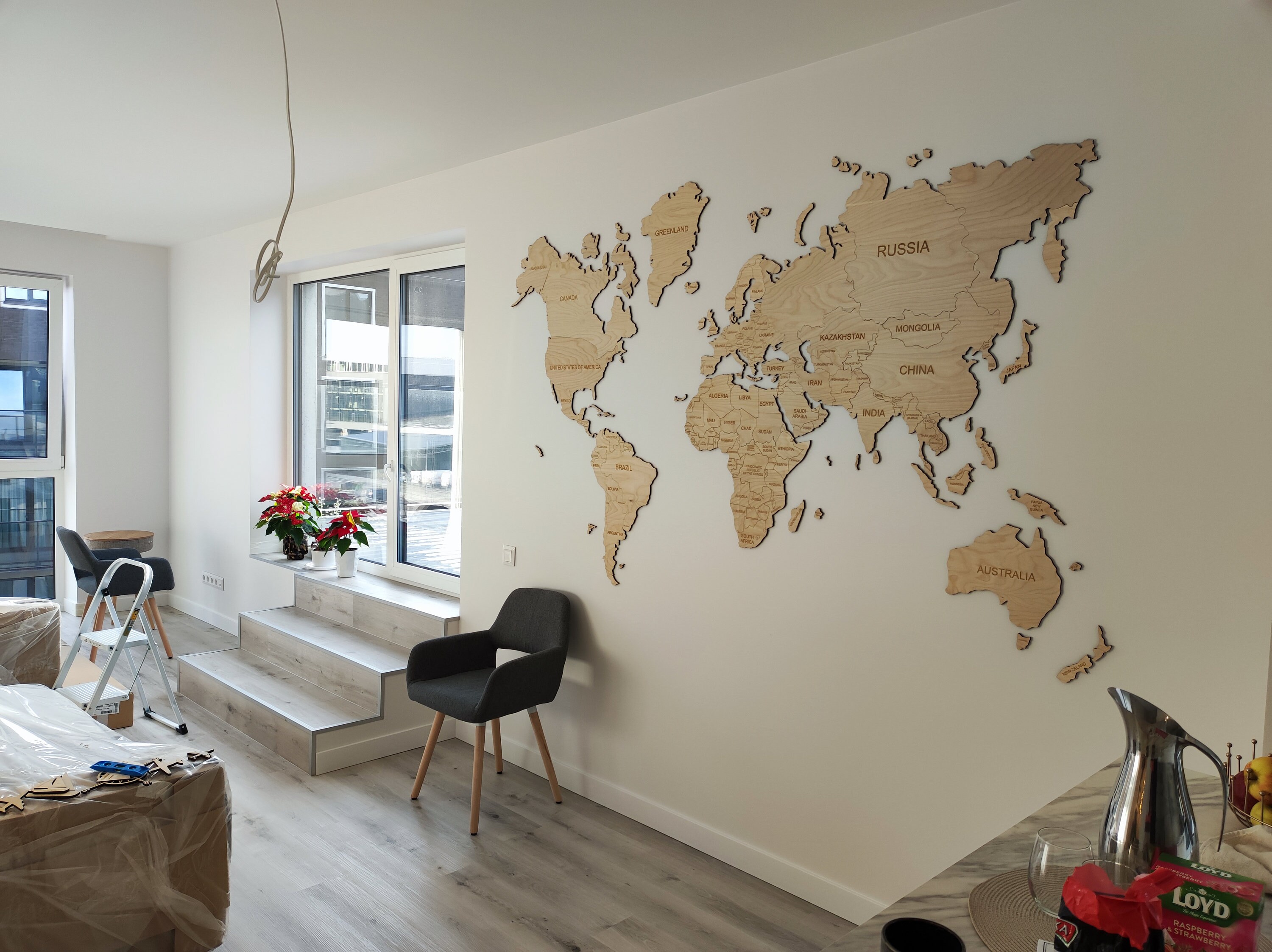 World Map, Wall Decor, Wood Map, World Map Wall Art, Wood Art Wall ...